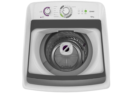 Lavadora Consul 12kg Dosagem Extra Econômica e Ciclo Edredom Branca ...
