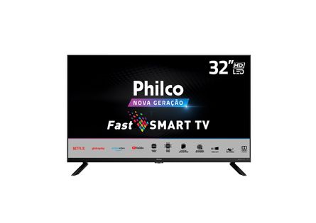 Smart TV Philco 32'' Led Netflix PTV32G70SBL – Bivolt| Friopecas.com.br ...